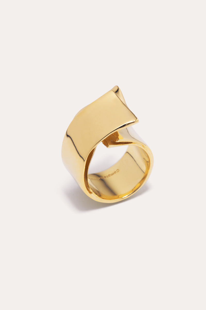 Soggy Envelope - Gold Plated Ring | Completedworks